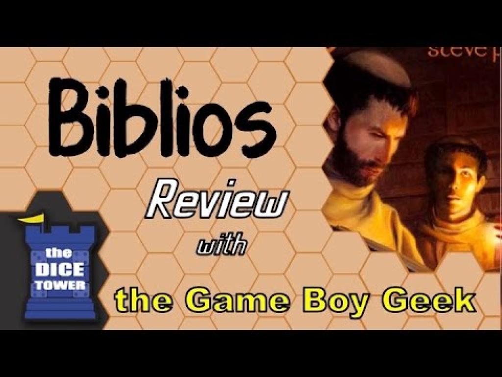 Biblios Review - with the Game Boy Geek|The Dice Tower