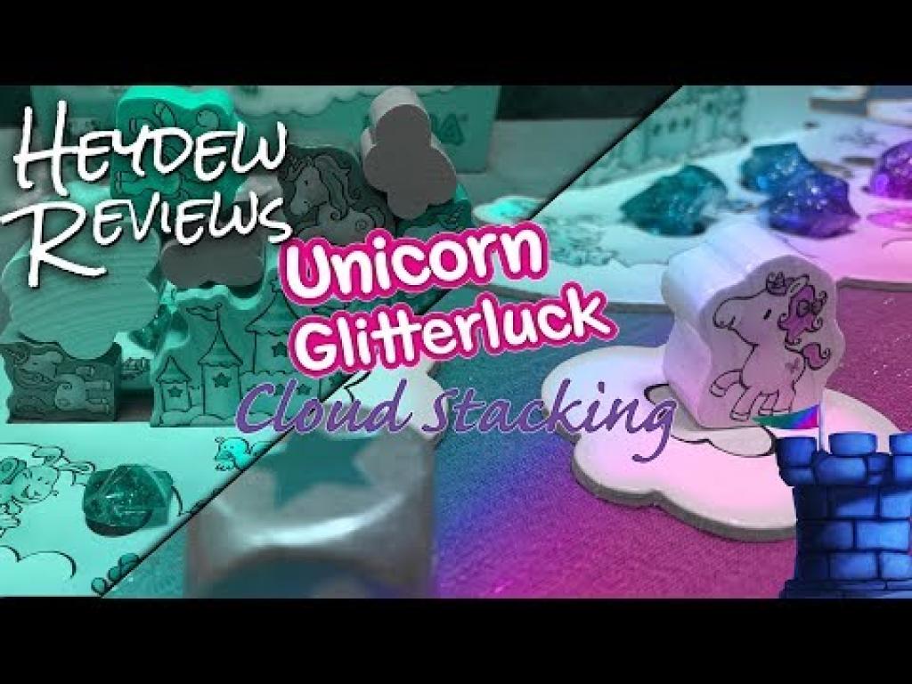 Unicorn Glitterluck: Cloud Stacking Review - with Heydew|The Dice Tower