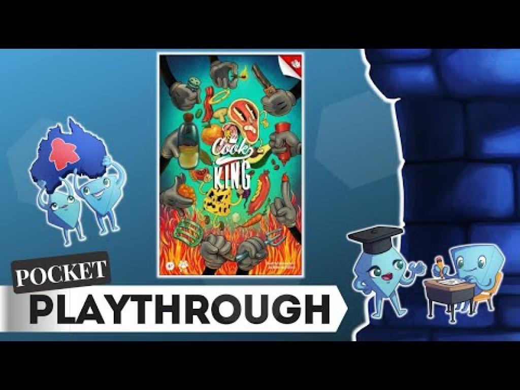 Cook King🧑‍🍳️👑- Board Game, Pocket Playthrough with Tarrant and Stella ...