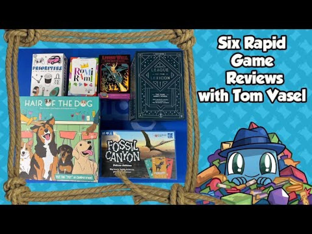 Six Rapid Game Reviews With Tom Vasel The Dice Tower