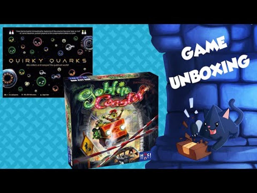 Unboxing - Quirky Quarks and Goblin Coaster | The Dice Tower