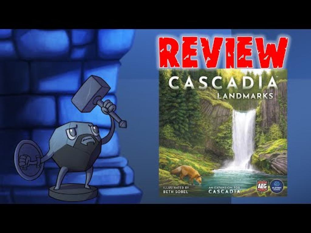 Cascadia: Landmarks Review with Sam Healey: MAWR KEWL STUFF!|The Dice Tower