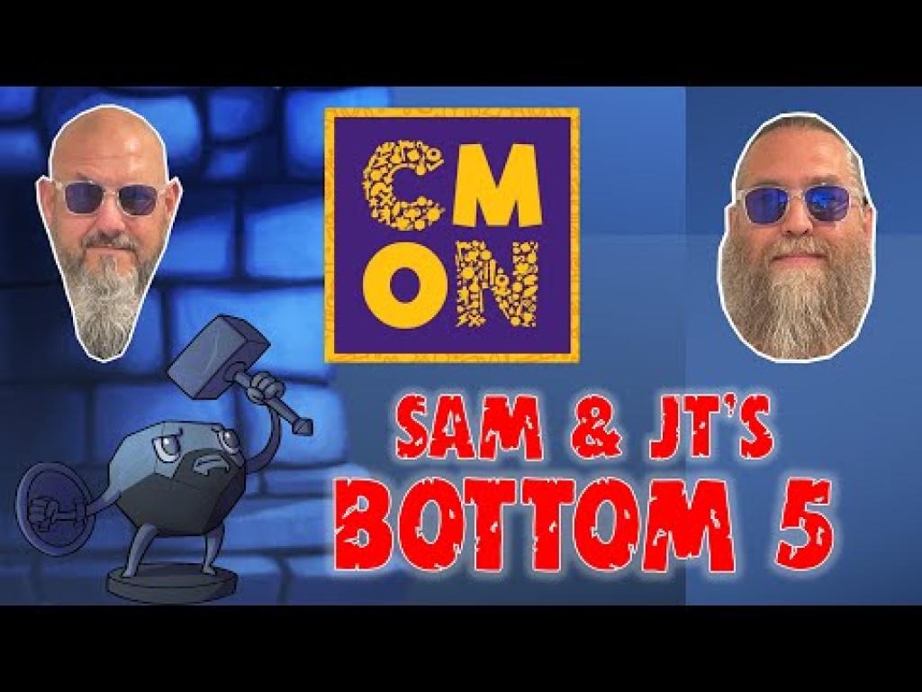 Sam & JT's Bottom 5 CMON Games | The Dice Tower