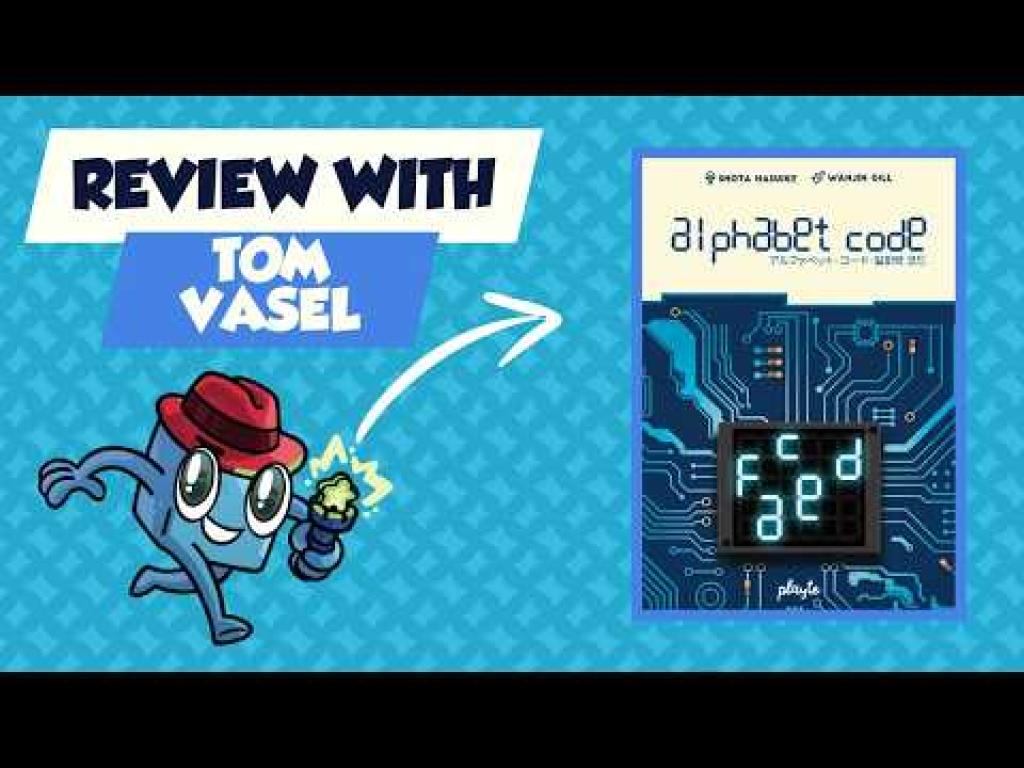 Alphabet Code Review: Quick Take with Tom Vasel | The Dice Tower