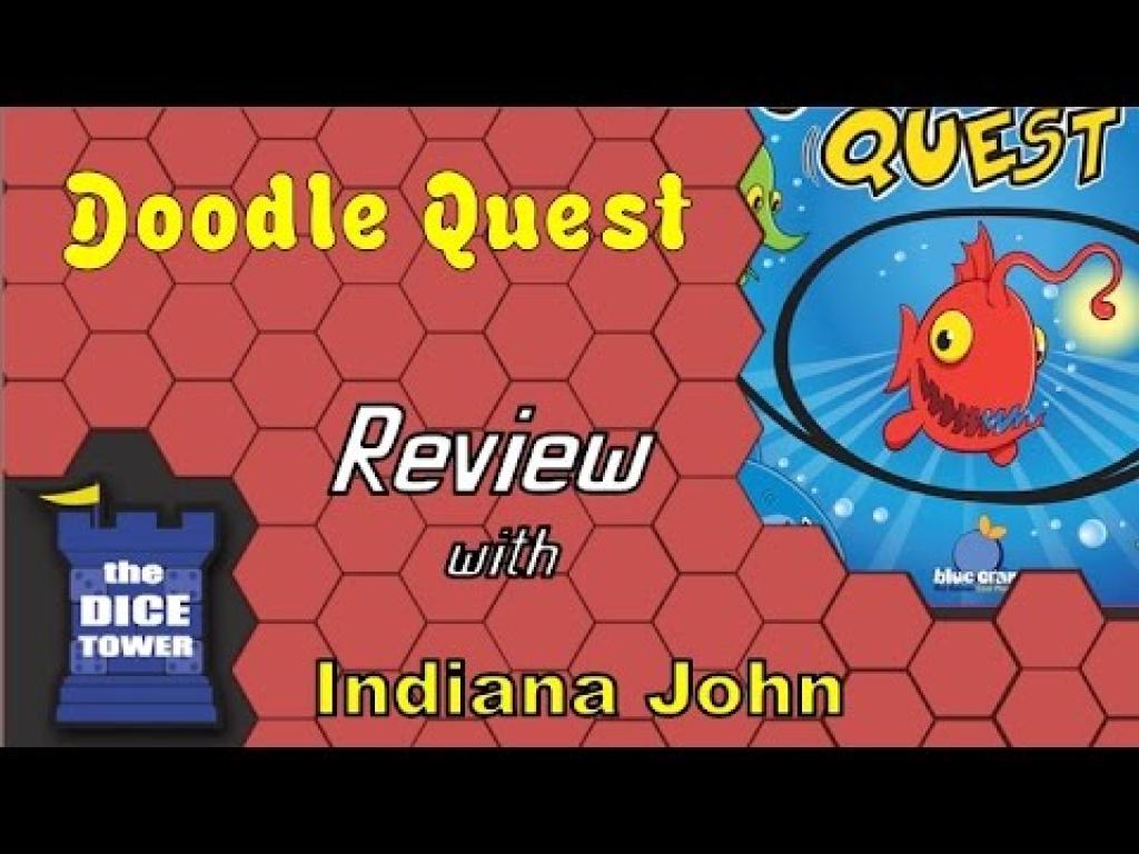 Doodle Quest Review - with Indiana John|The Dice Tower