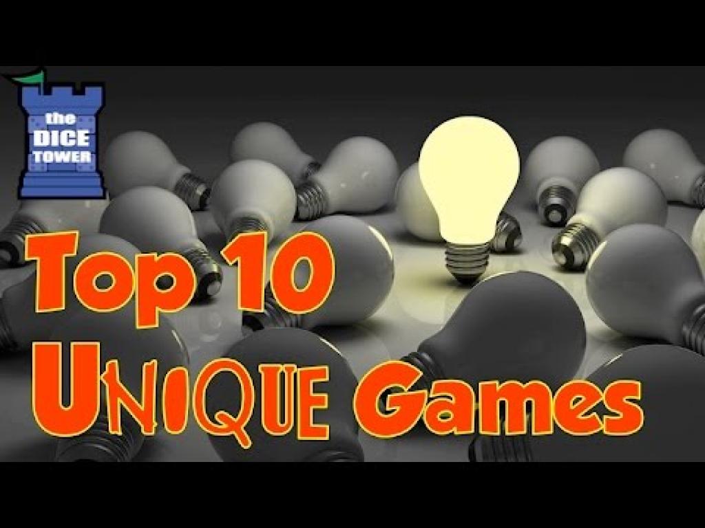 Top 10 Unique Games | The Dice Tower